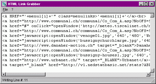 HTML Link Grabber - Free Delphi Programs with Source Code - www.wimb.net